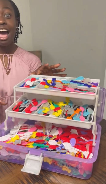 Confidence Box filled with 450 GaBBY Bows – GaBBY Bows - Confidence