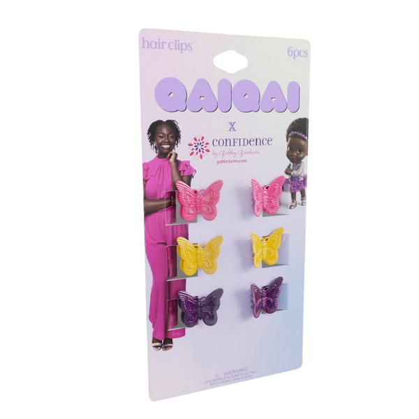 Qai Qai Butterfly Clips (6) – GaBBY Bows - Confidence